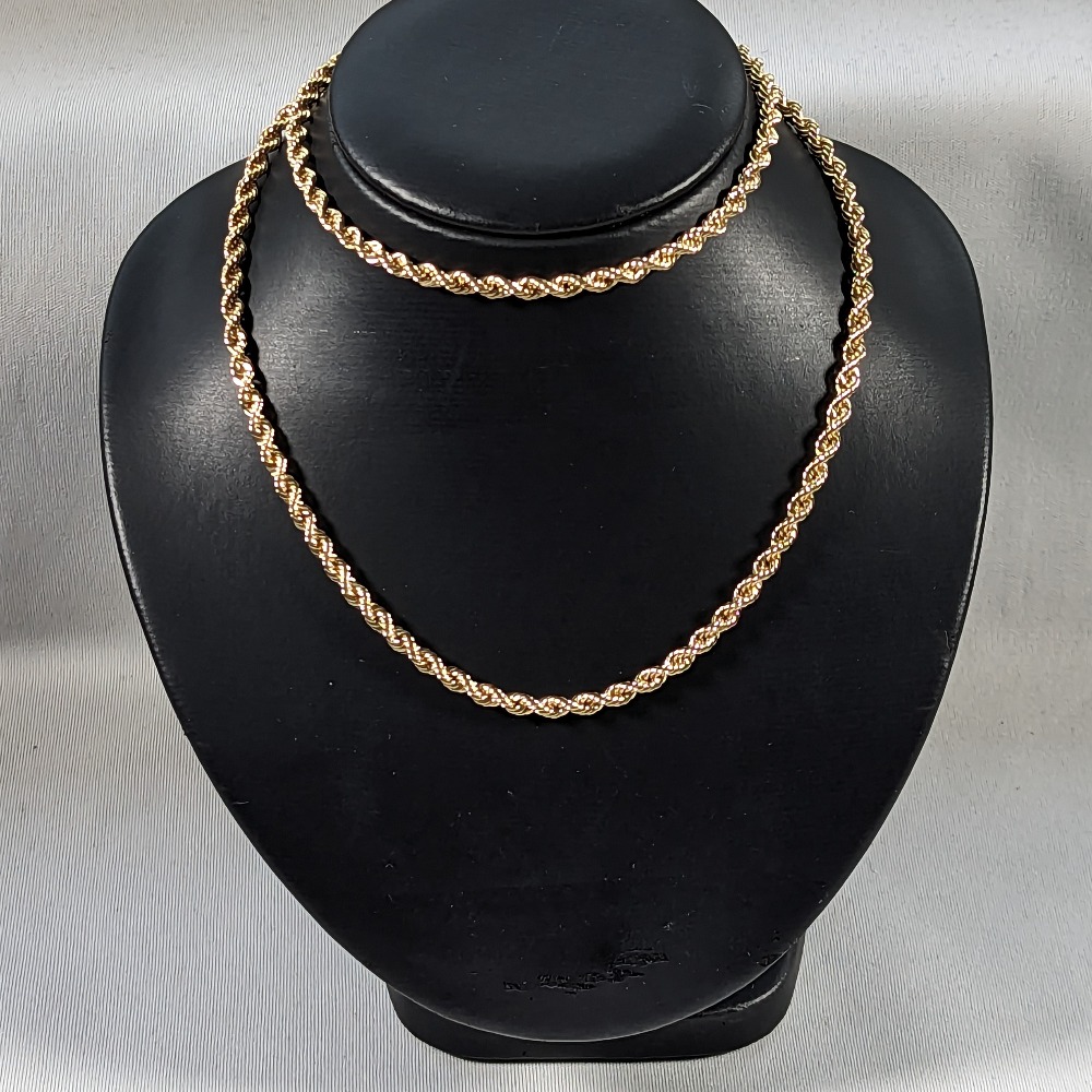9ct Gold Rope Chain 24" - Own4Less
